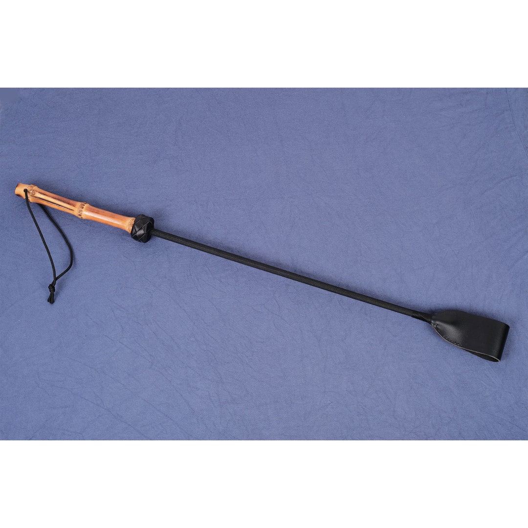 Real Leather Riding Crop With Bamboo Handle/bdsm Crop Kink/spanking ...