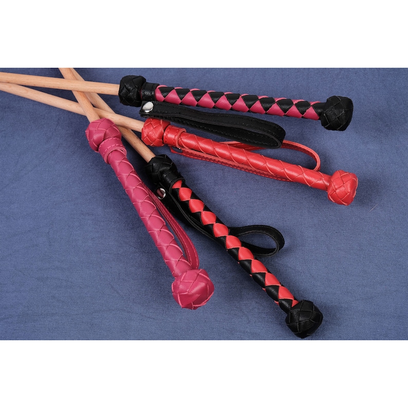 Lambskin Wrapped Handle Cane/bdsm Cane Bdsm/spanking Cane/delrin Cane ...