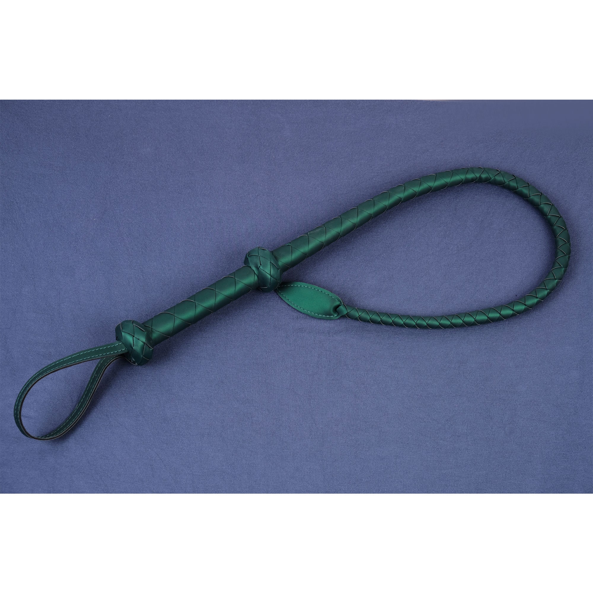 Green Vegan Friendly Dragon Tail Whip/braided Demon Tail Whip/leather ...