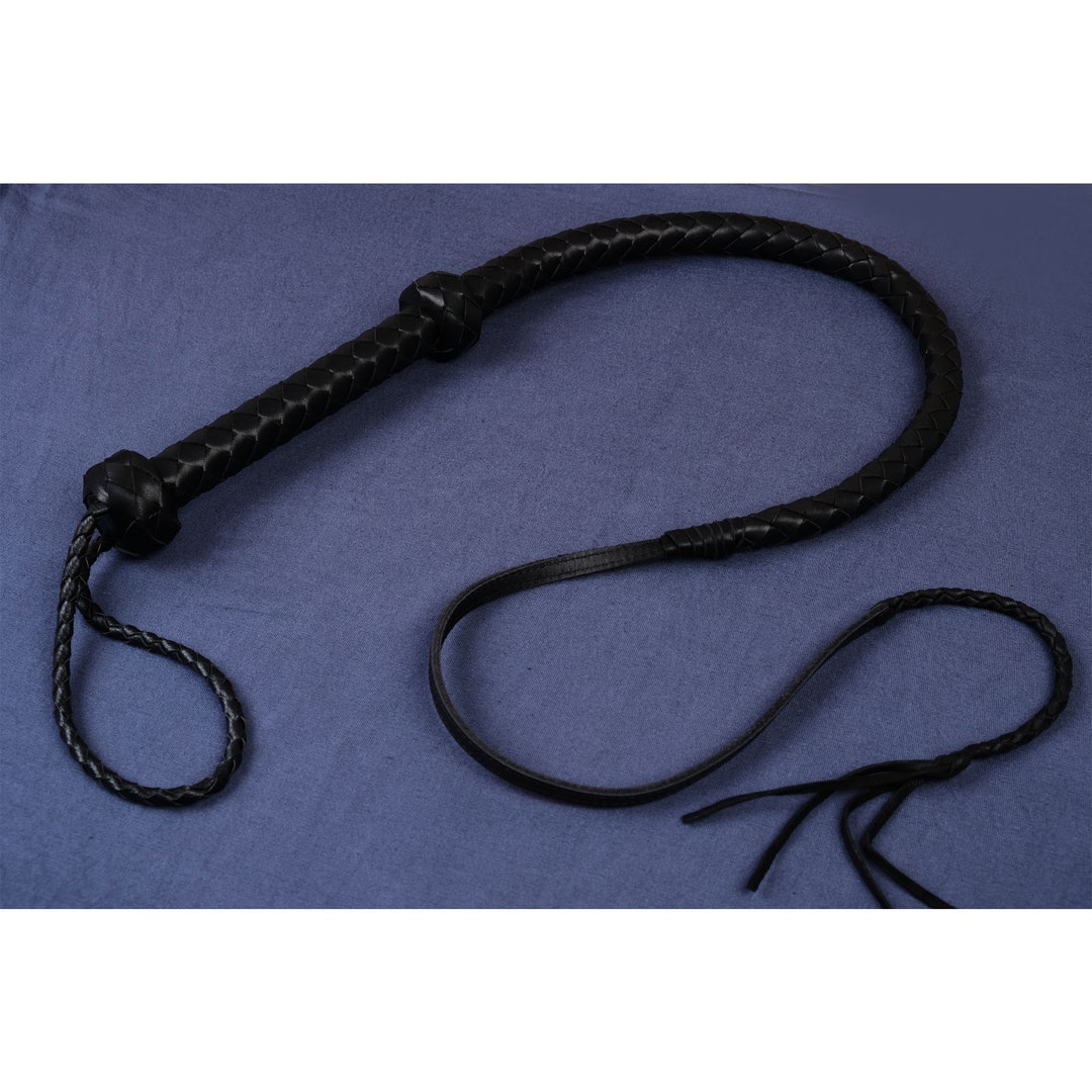 Vegan Leather Bullwhips 5 Feet 8 Strands Bull Whip/leather Bull Whips ...
