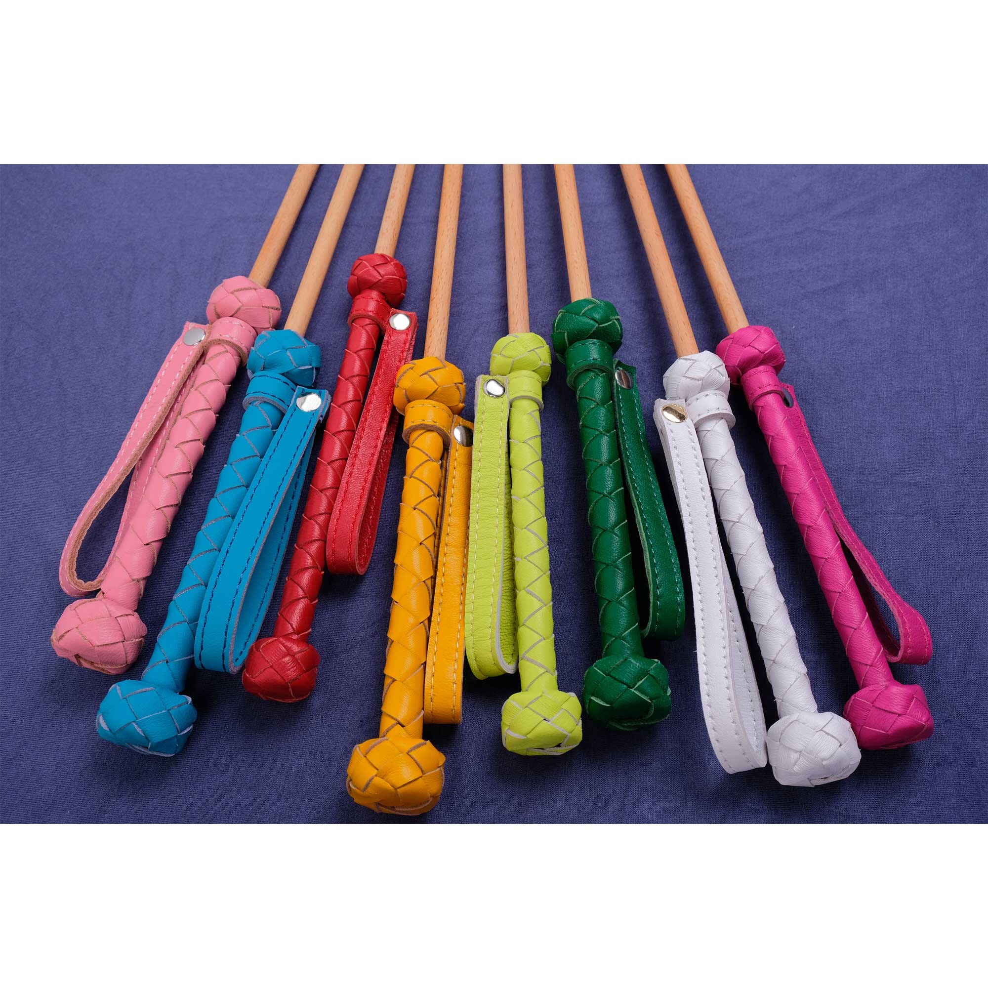 BDSM Cane Wood Wrapped Handle/lambskin Leather Handle Spanking Cane ...