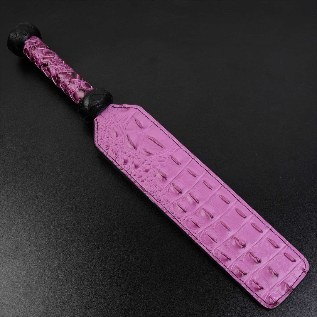 Purple Paddle Spanking/faux Alligator Leather Paddle Spanking/bdsm ...