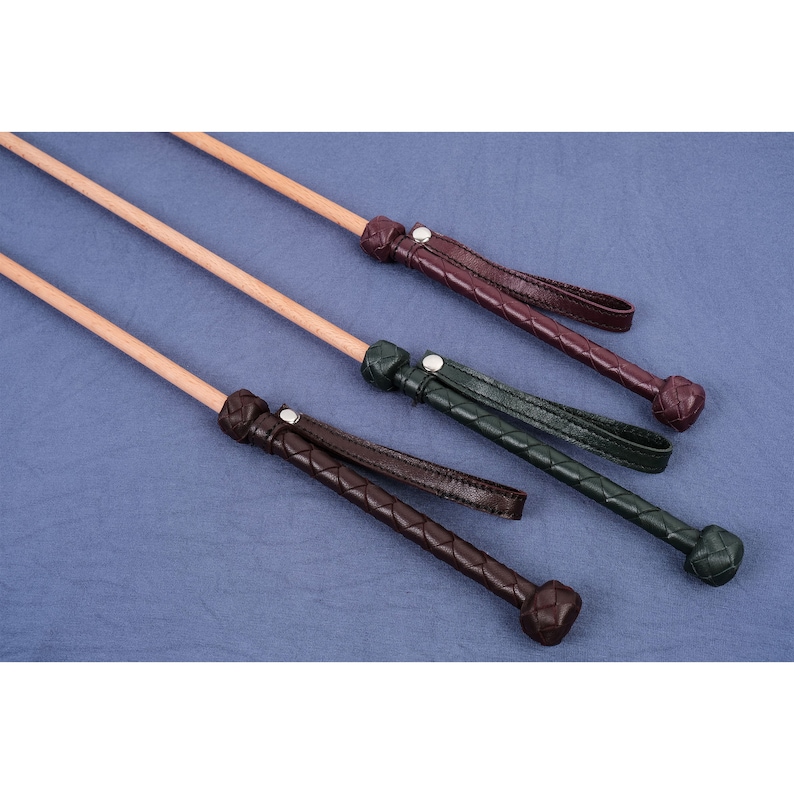Lambskin Wrapped Handle Rattan Cane/bdsm Cane Bdsm/spanking Cane/delrin ...