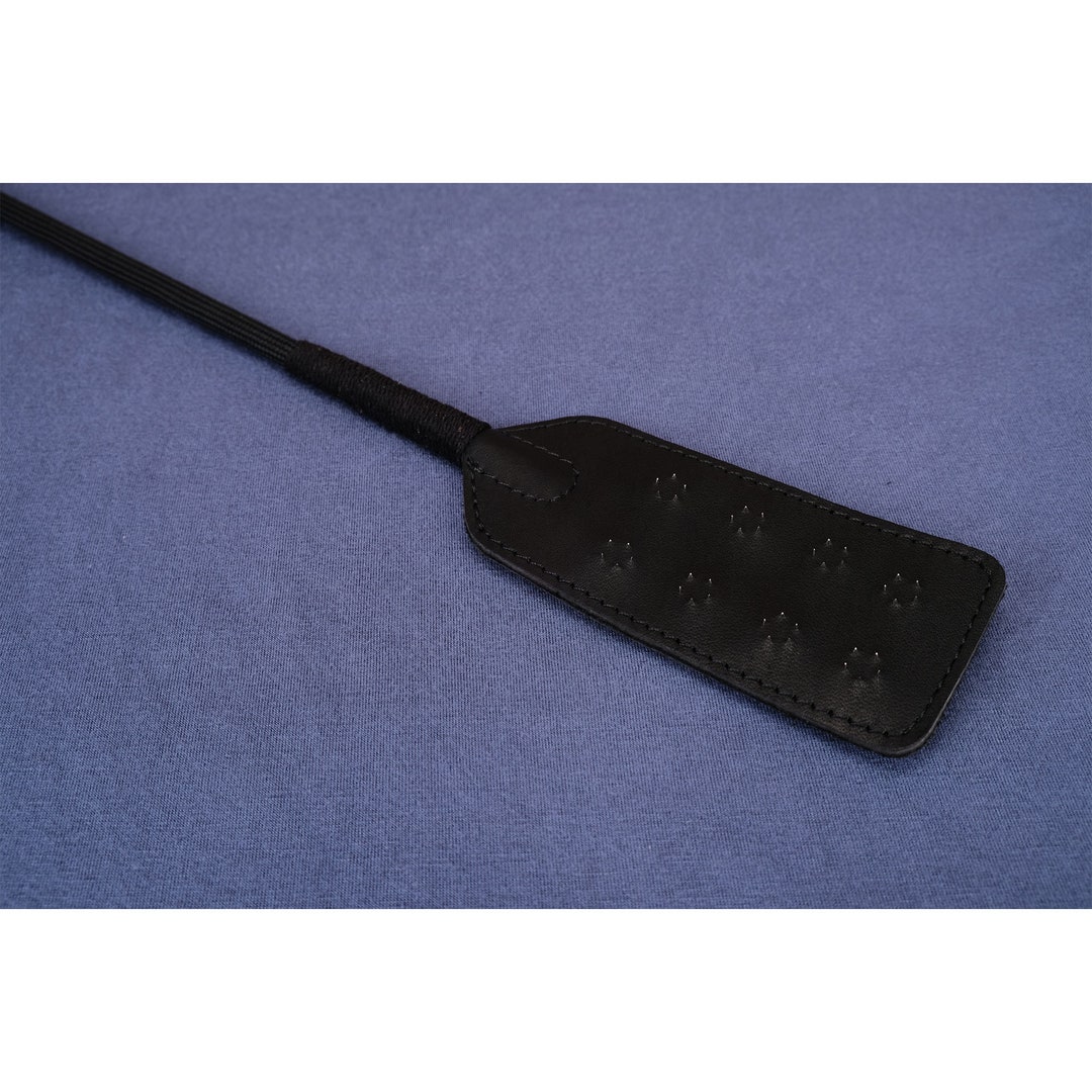 BDSM Real Leather Riding Crop With Sharp Spikes/quirt Equestrian/stick ...