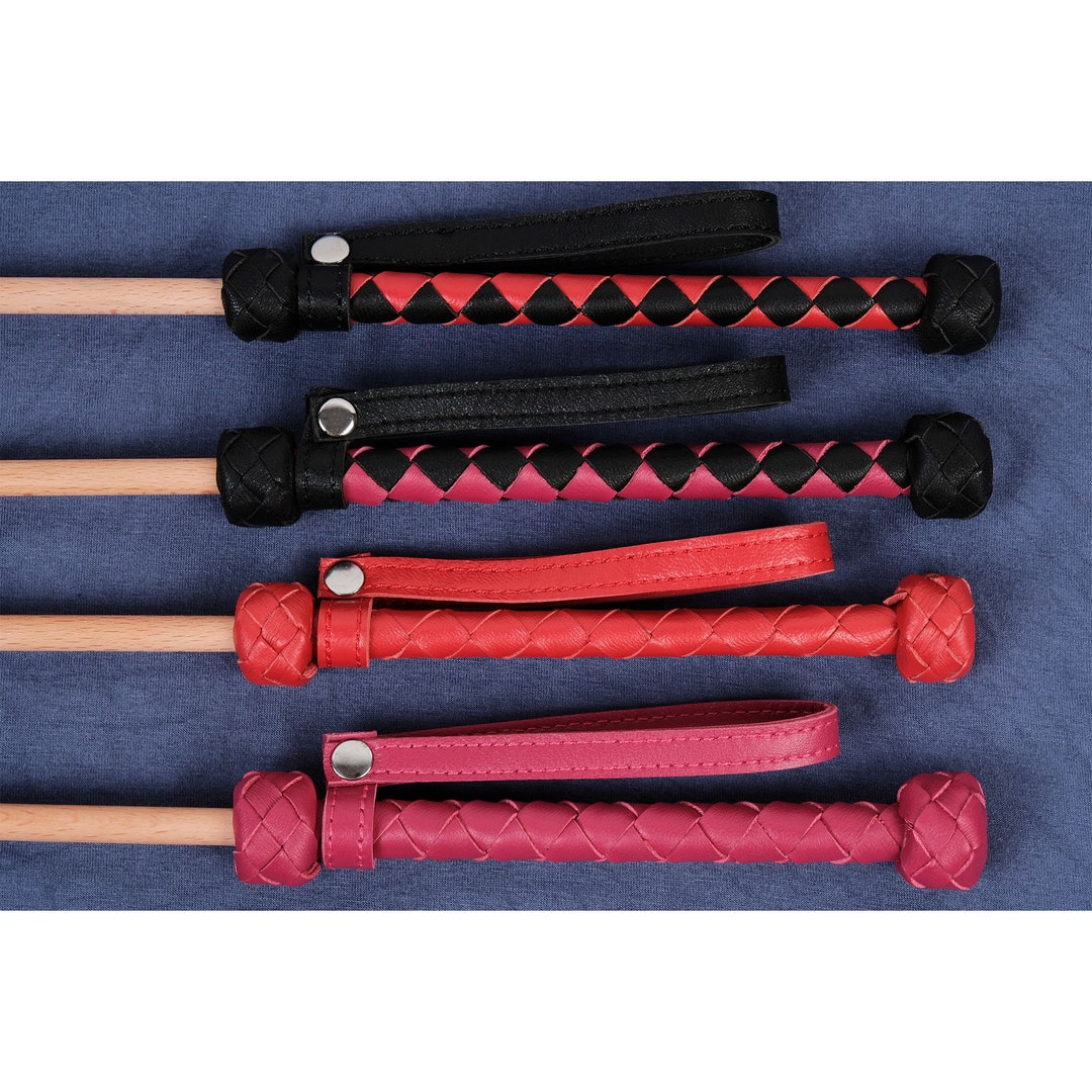 Lambskin Handle Canes/wrapped Leather Canes/bdsm Cane Bdsm/spanking ...