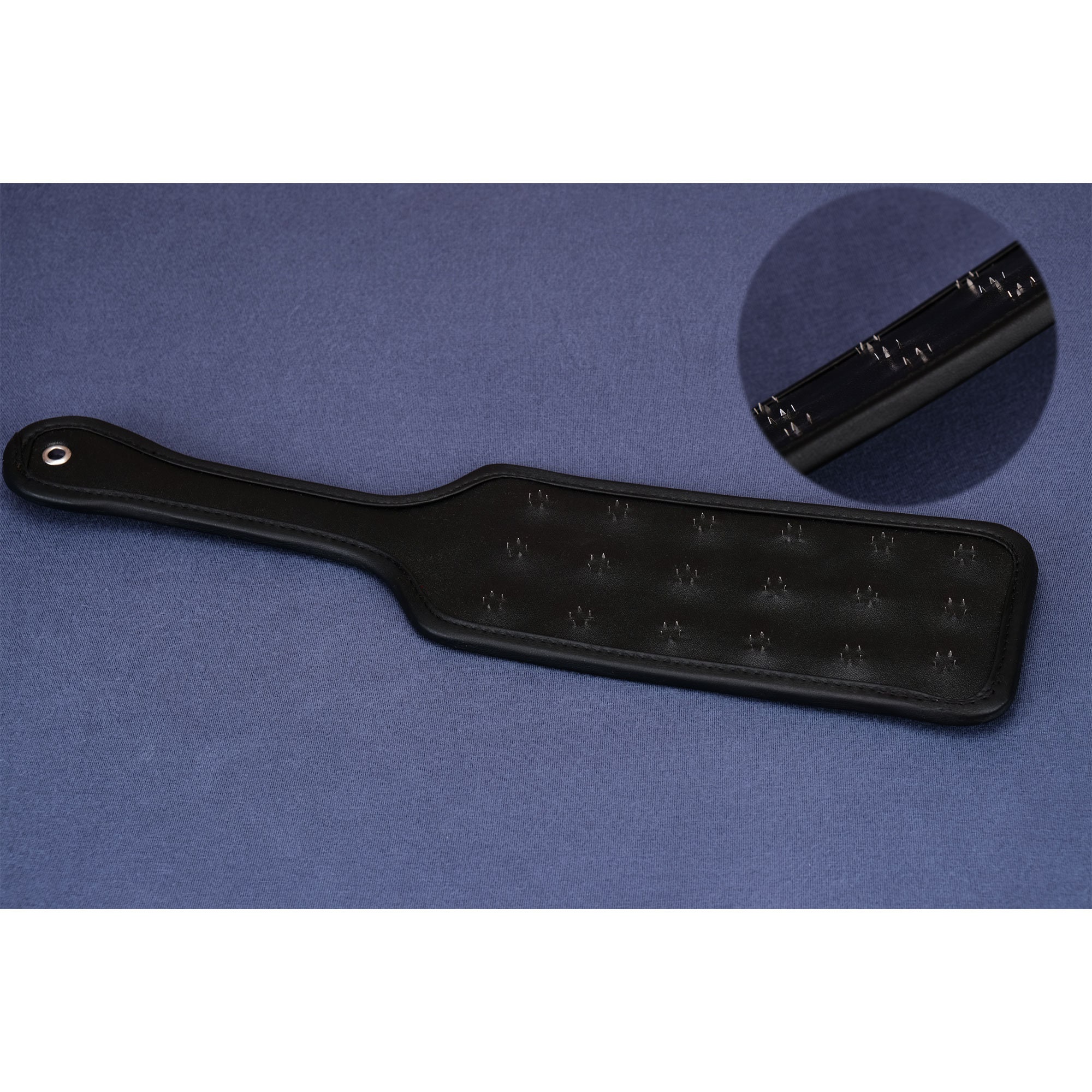 Leather Vampire Paddle With Super Sharp Tiny Spikes/bdsm Vegan Spiked Paddle Spanking/heavy Duty ...