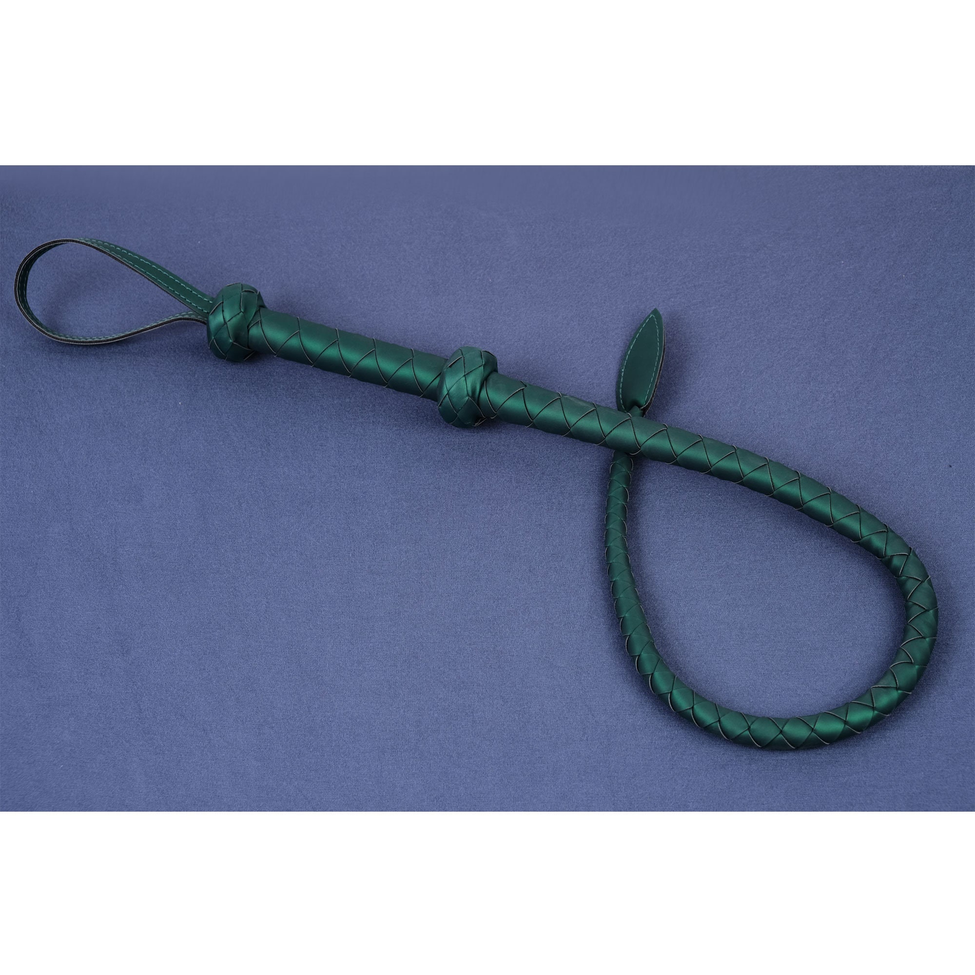 Green Vegan Friendly Dragon Tail Whip/braided Demon Tail Whip/leather ...