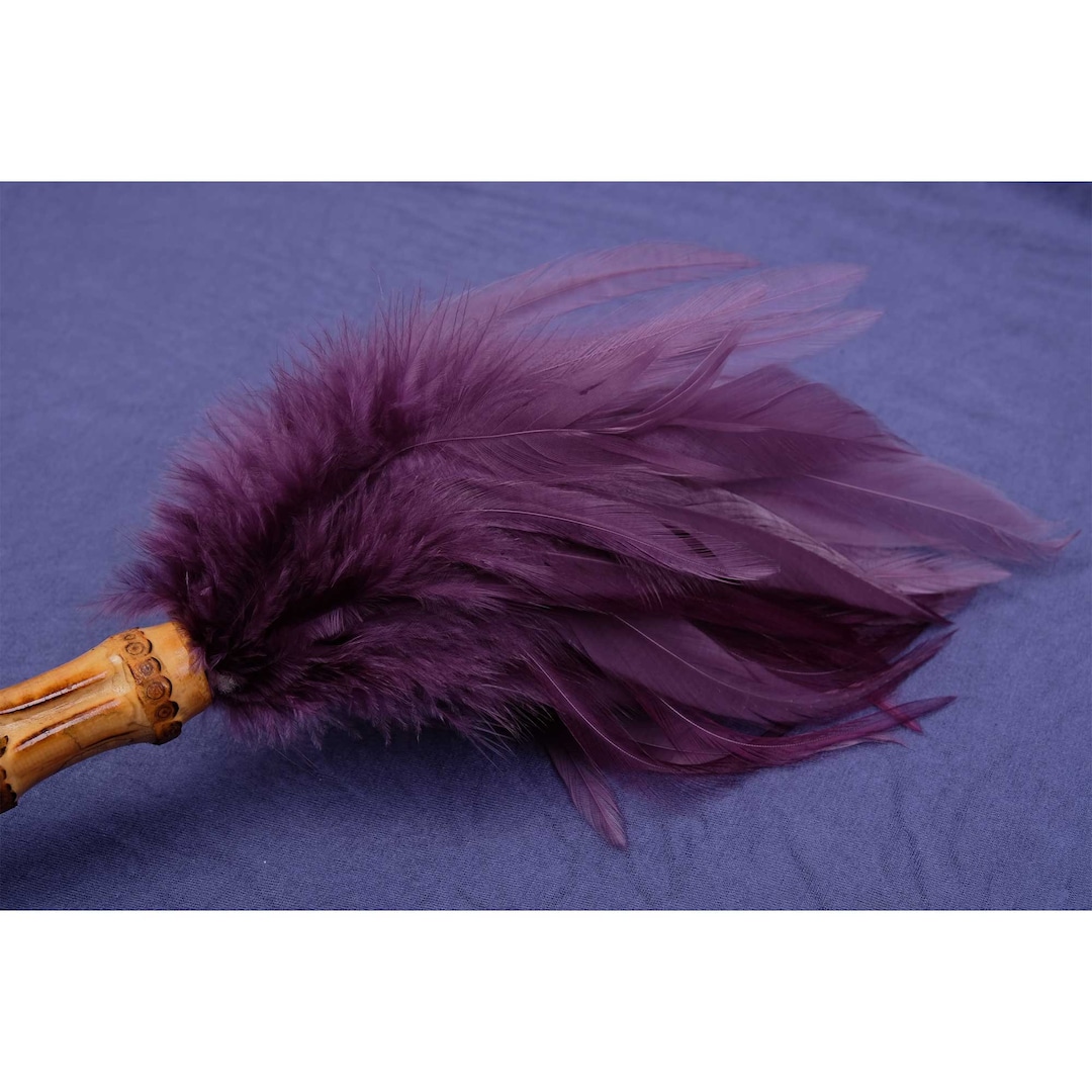 Purple Feather Tickler/bdsm Tickler Sensation Play Toy/bondage Kink/women Submissive Fetish ...