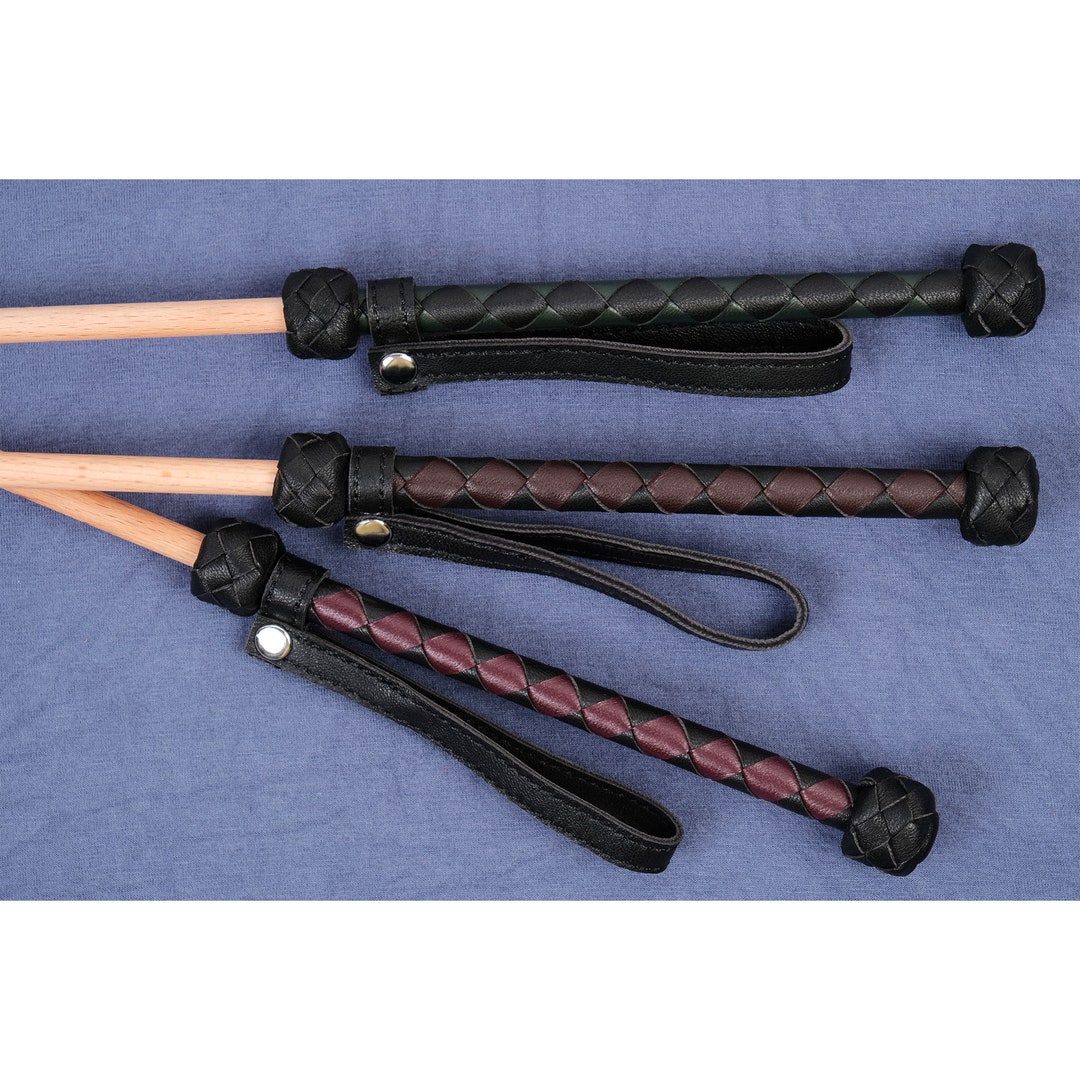 Lambskin Wrapped Handle Spanking Cane/bdsm Cane/rattan Cane Punishment ...