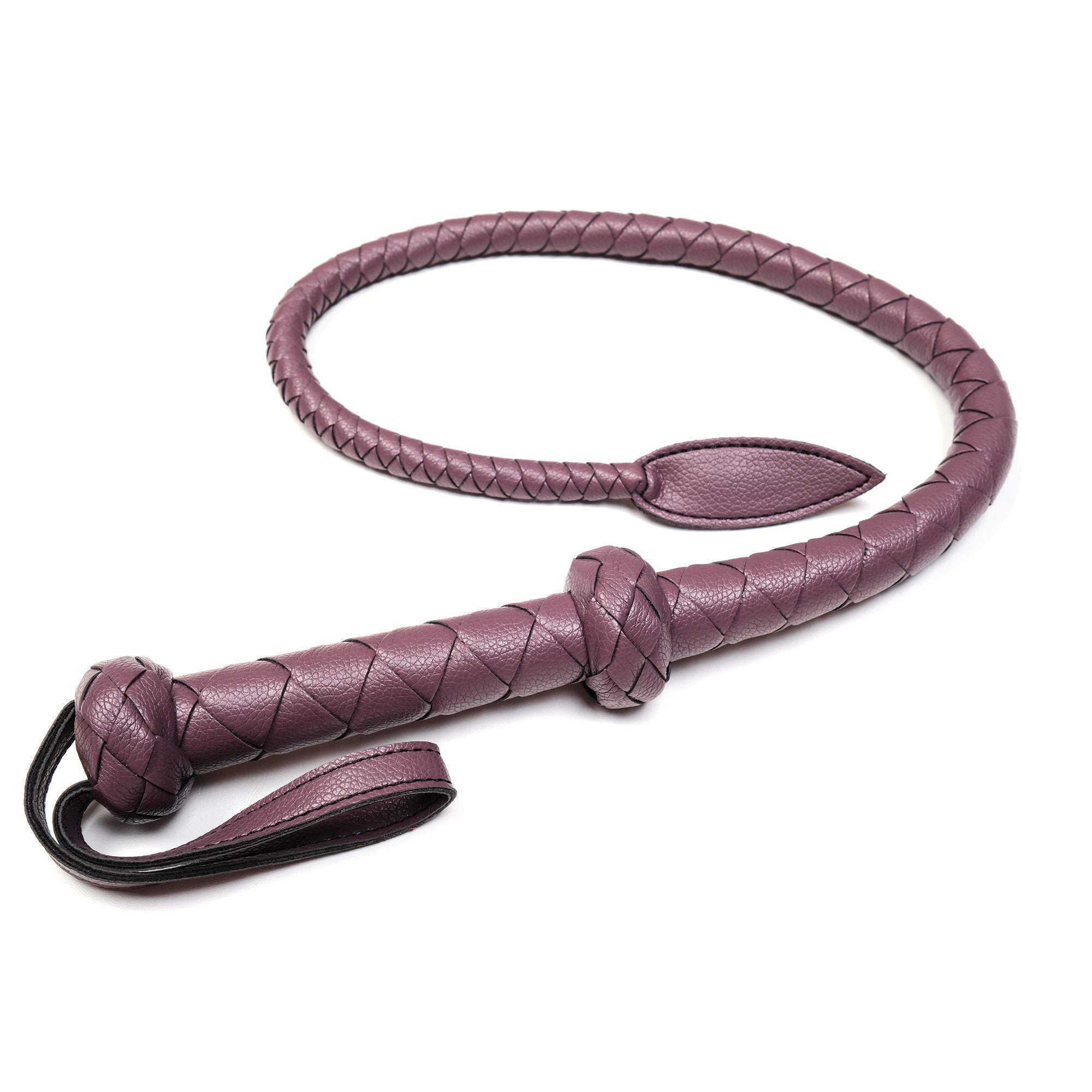 Dark Purple Dragon Tail Whip/vegan Leather Whip Spanking/bdsm - Etsy