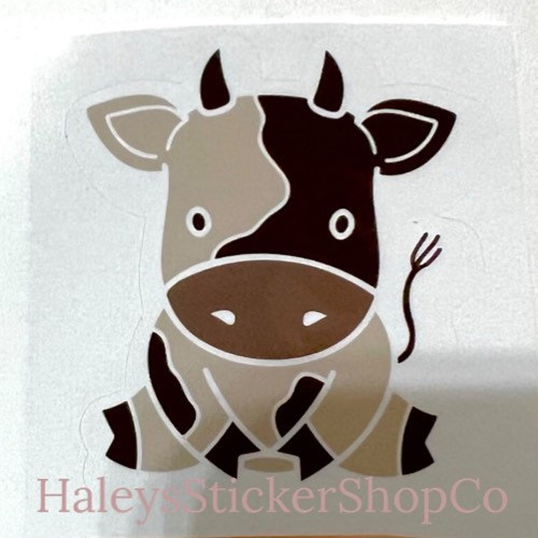 Baby Cow Sticker Decal - Etsy