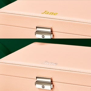 Vegan Personalised Leather Jewellery Box / Personalised Black Vegan ...