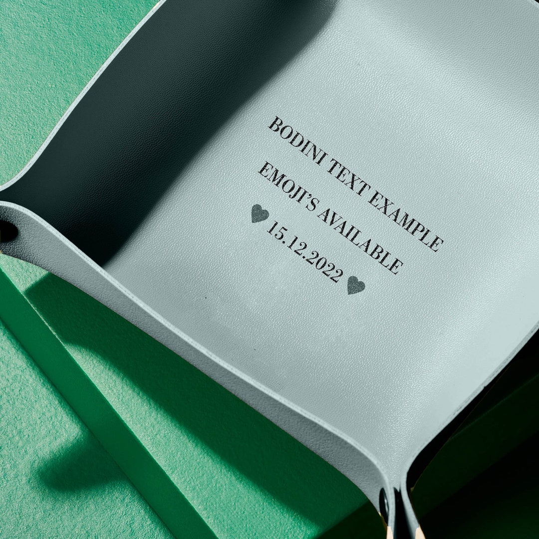 Engraved Catch All Tray / Engraved Key Tray / Vegan Valet Tray / Vegan ...