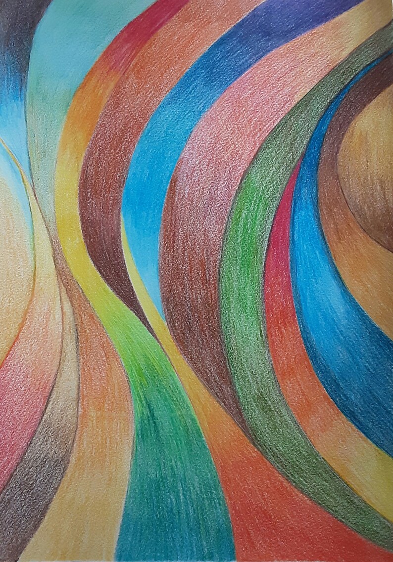Abstract Pencil Digital Art Print - Etsy