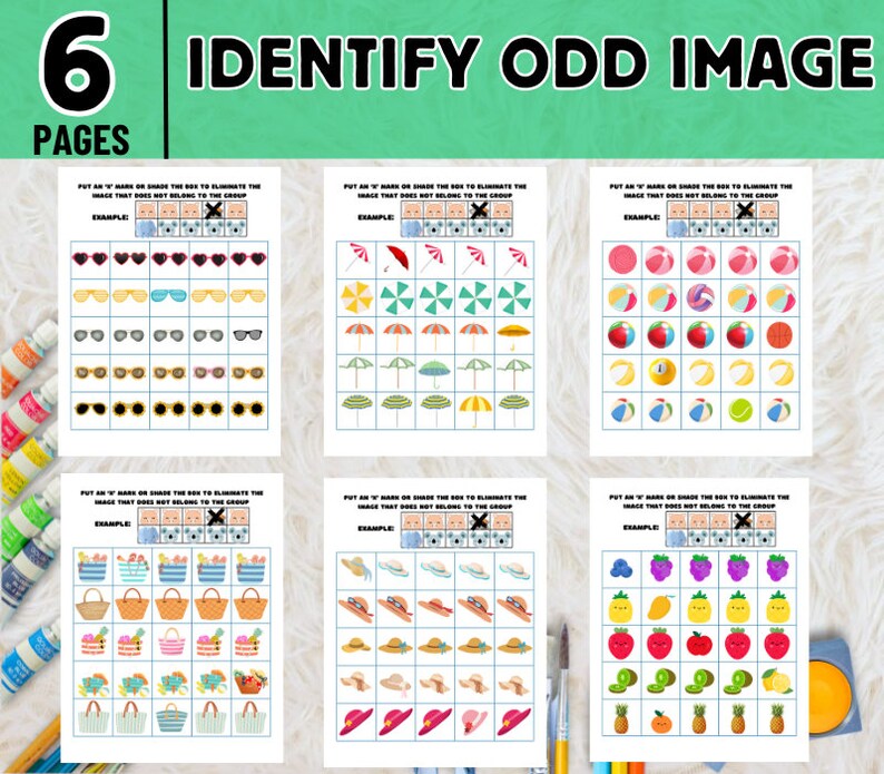 PIGGY Goes to the BEACH story Book & Busy Book, Matching, Coloring ...