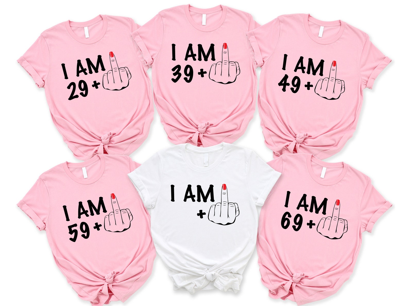 I Am 29 Plus Middle Finger Shirt, 19 29 39 Plus Tee, Custom I Am Plus ...