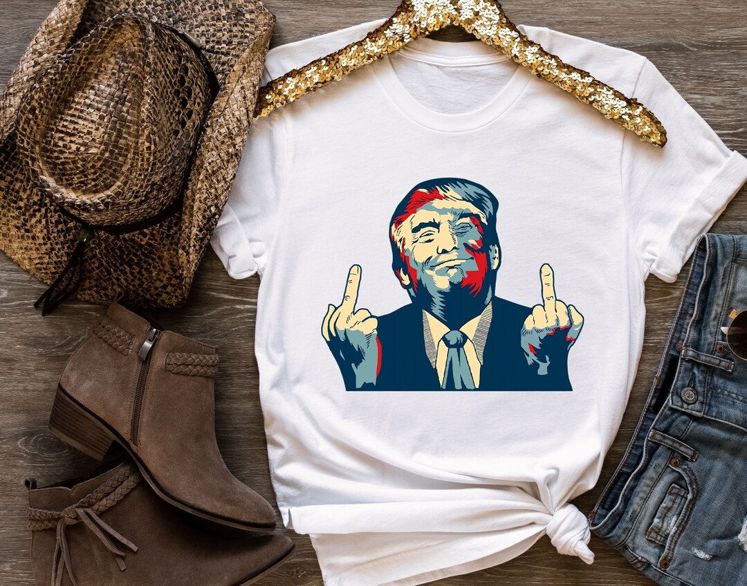 Middle Fingers Trump Shirt, Trump Arrest This, Sarcastic Donald Trump ...