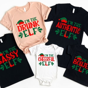 Elf Family Christmas Shirt, Family Christmas Pajamas, Matching Family ...