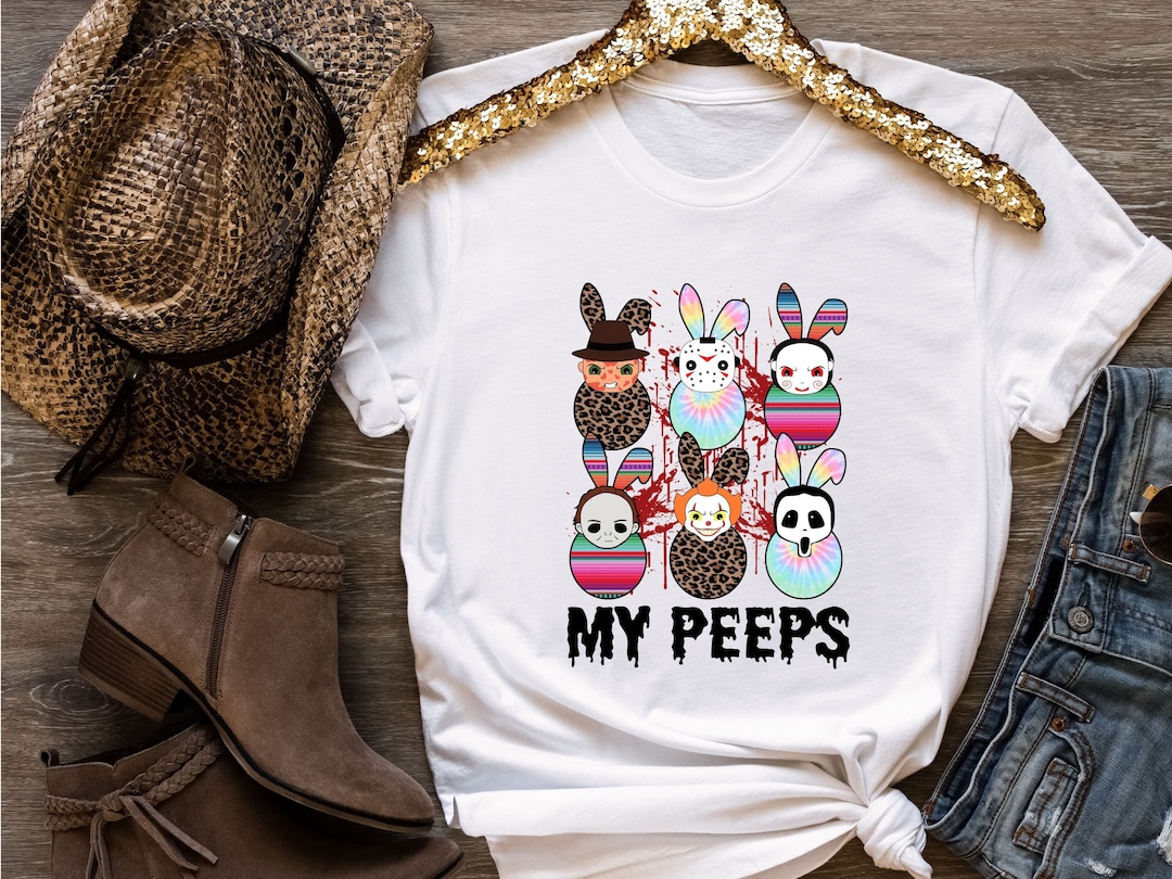My Peeps Shirt, Horror Easter Shirt, Horror Movie Characters, Easter ...