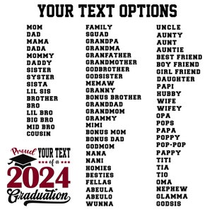 Proud of A 2024 Family Graduation Shirts, Grad Squad Shirt, Custom ...