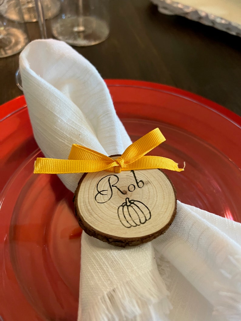 Thanksgiving Napkin Rings - Etsy