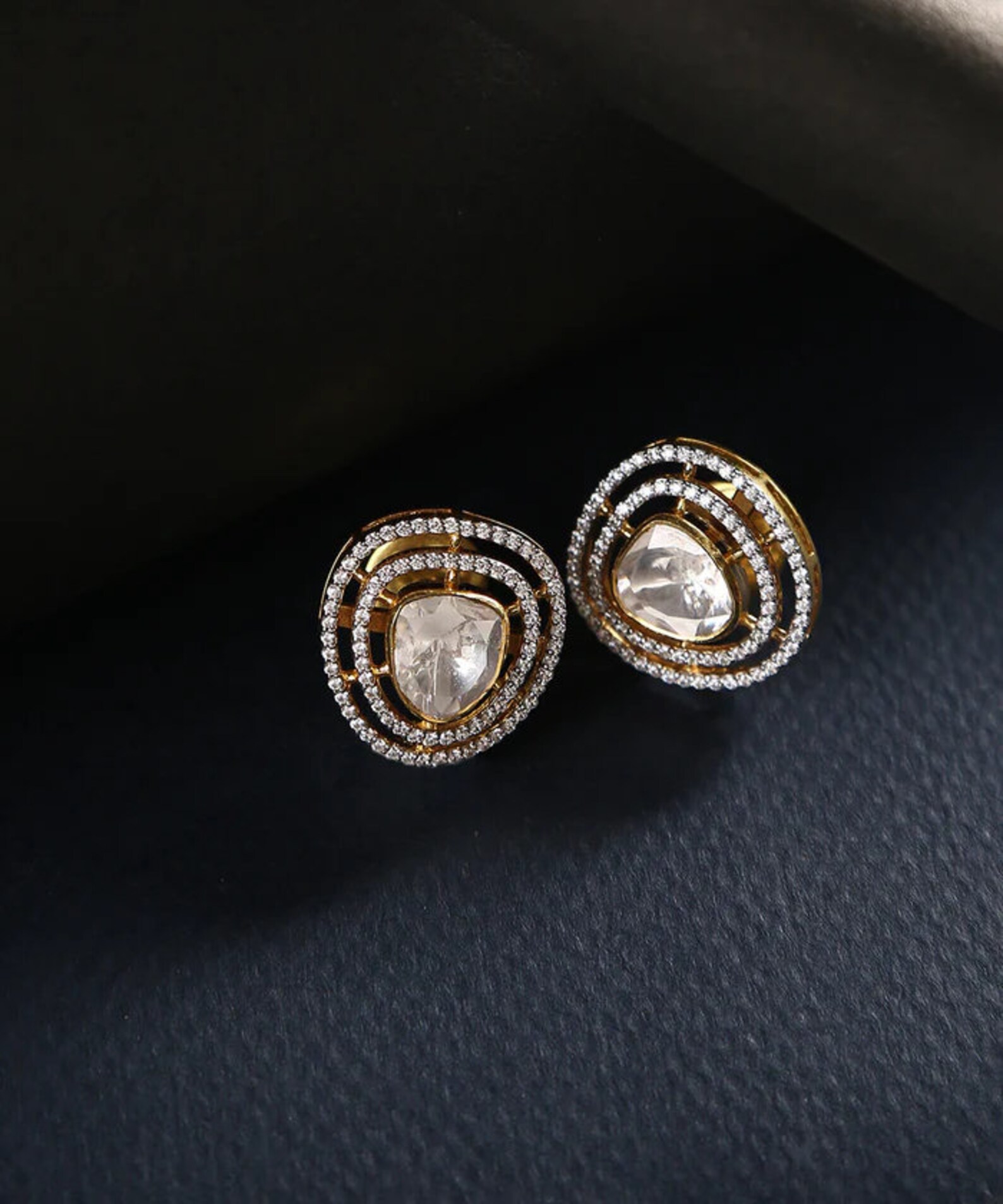 Rose Cut Polki Diamond Single Cut Diamond Earring Jewelry - Etsy