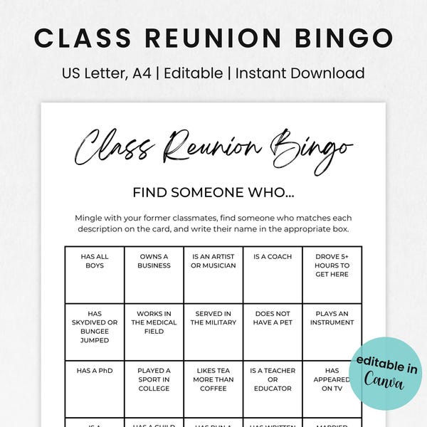 50th Class Reunion - Etsy