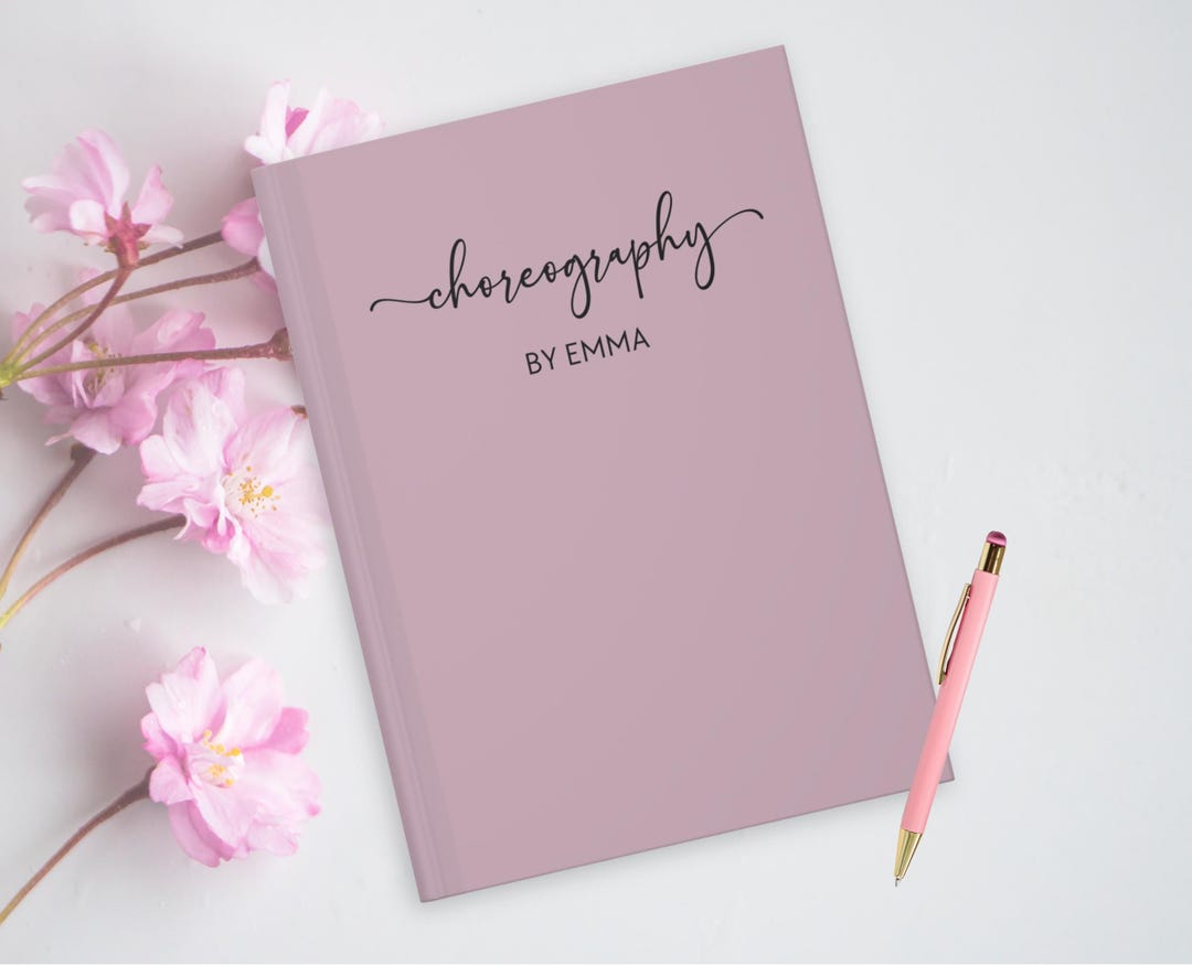 Personalized Choreography Journal, Dancer Notebook, Ballet Dancer Gift ...