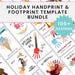 Handprint Art Mega Bundle, Handprint Templates for Daycare, Holiday ...