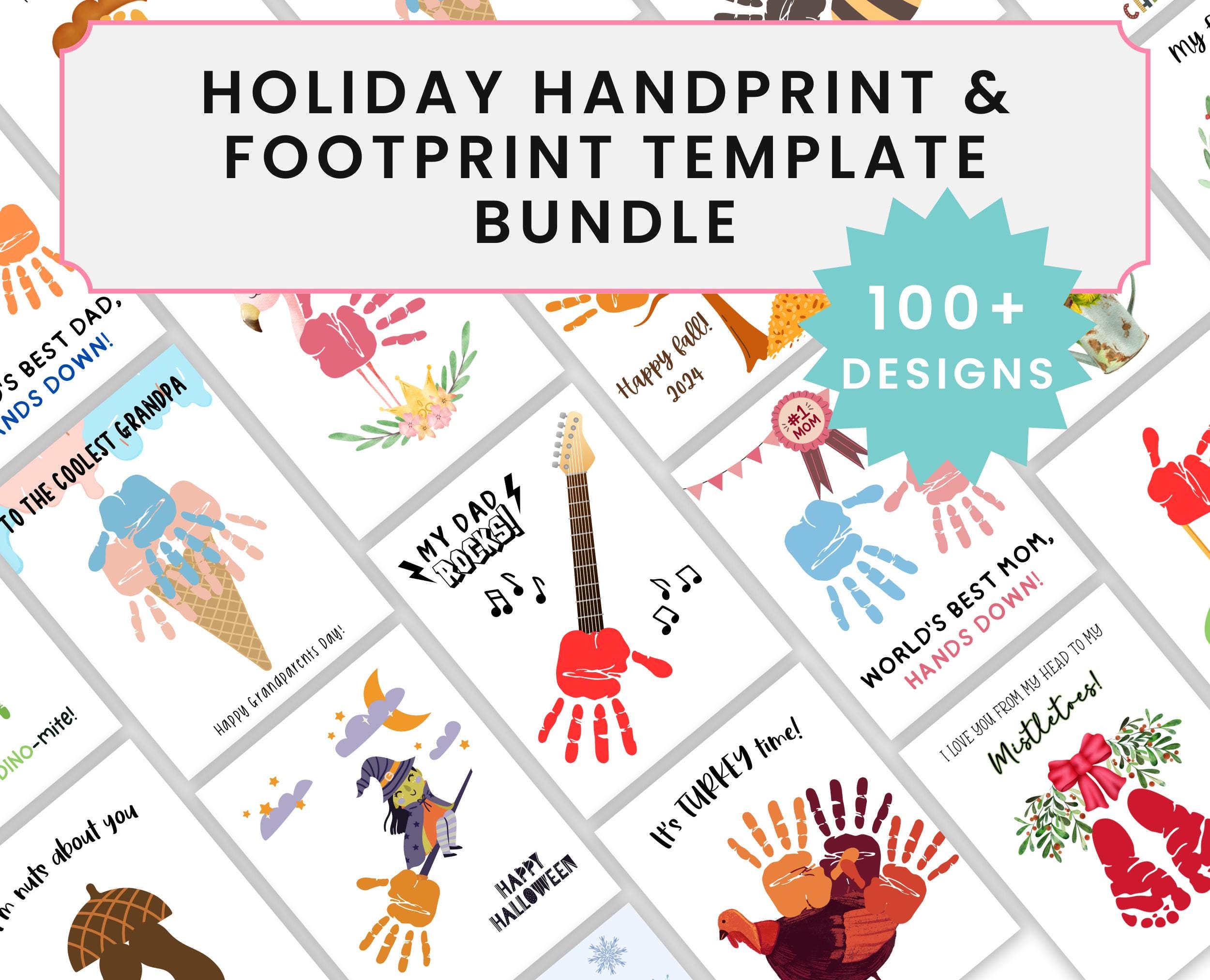 Handprint Art Mega Bundle, Handprint Templates for Daycare, Holiday ...