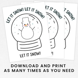 Snow Globe Fingerprint Craft Template, Fingerprint Crafts for Baby ...