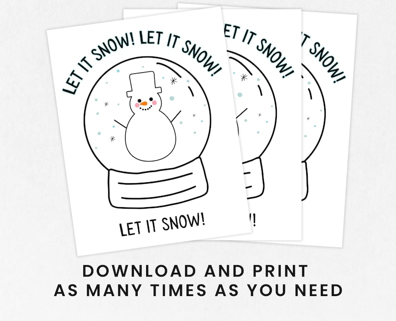 Snow Globe Fingerprint Craft Template, Fingerprint Crafts for Baby ...