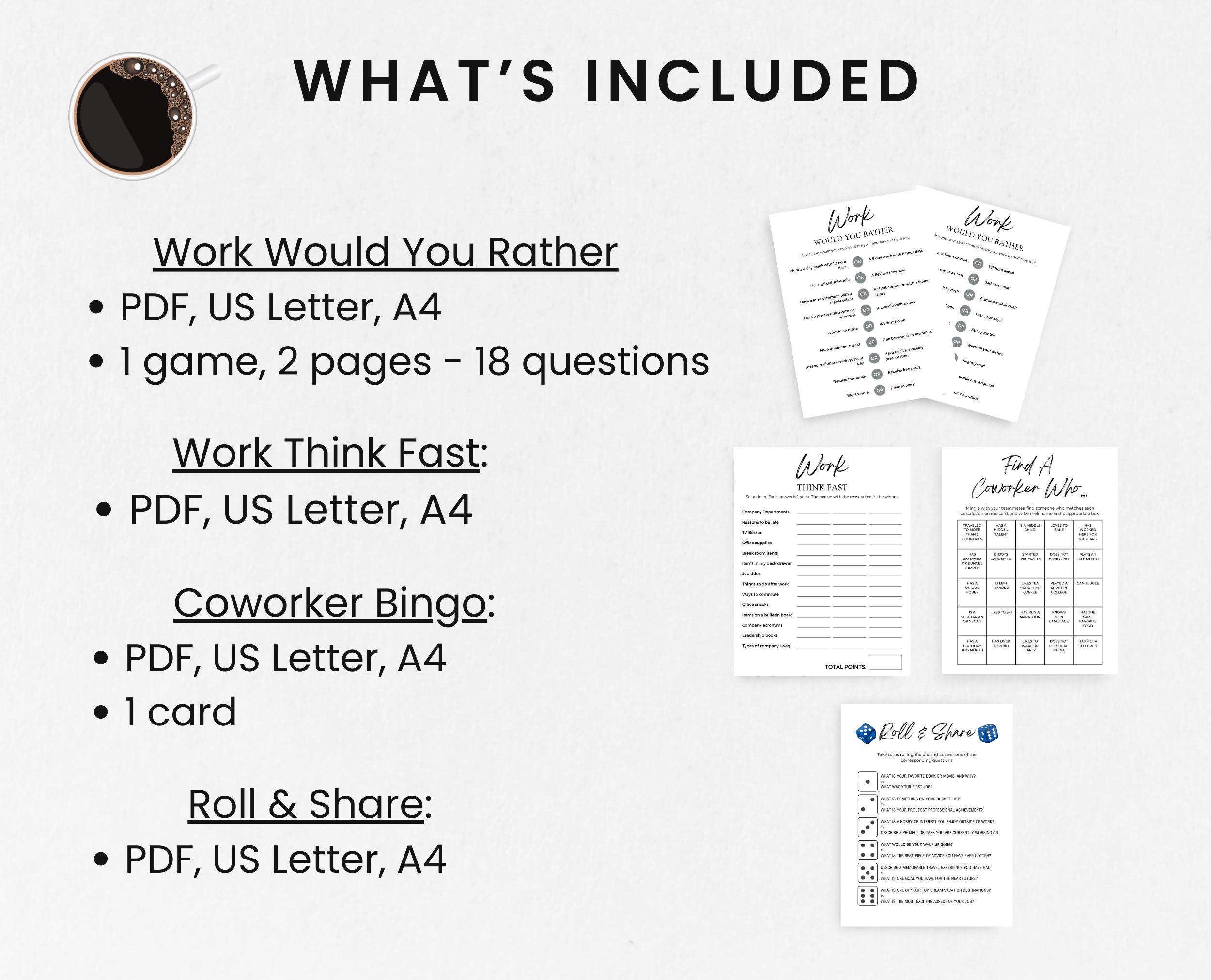 Editable Icebreaker Game Bundle, Team Building Games, Group Activities ...