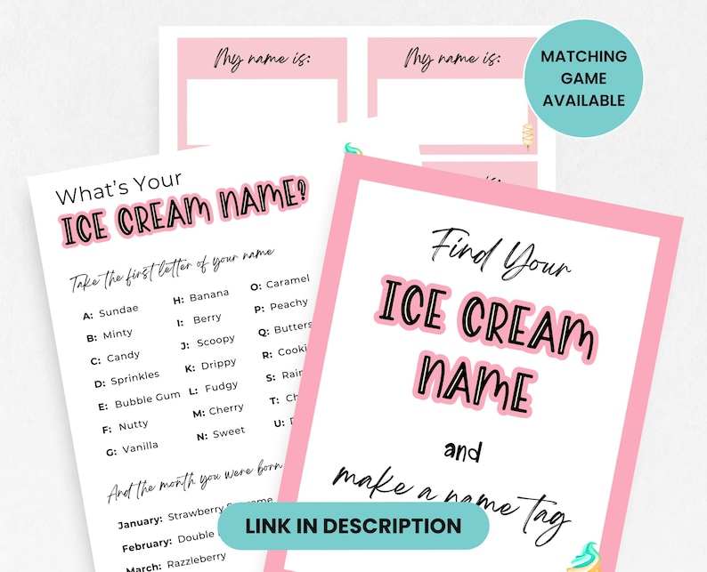 Ice Cream Social Sign up Sheet, Office Potluck Party Printable, Ice ...