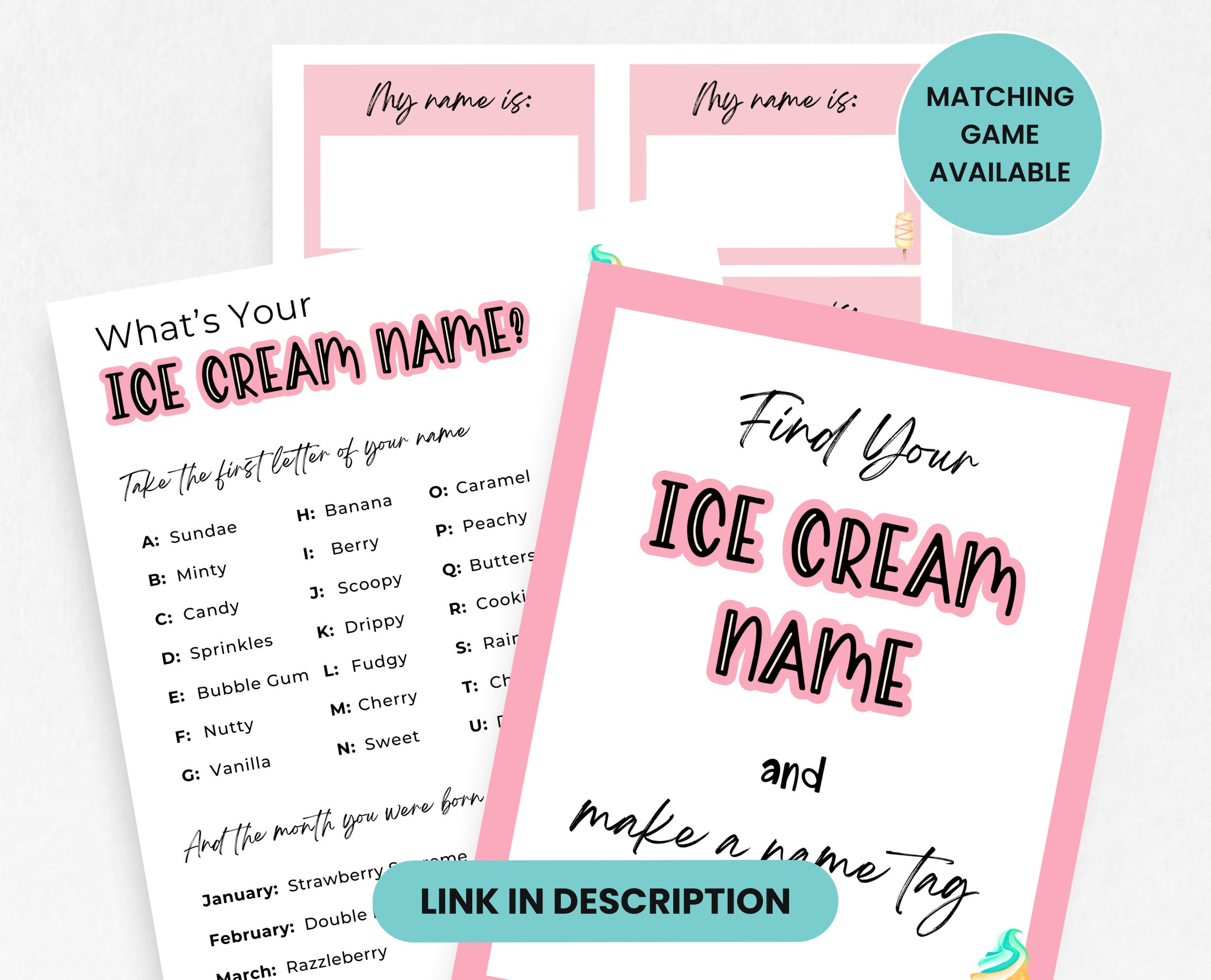 Ice Cream Social Sign up Sheet, Office Potluck Party Printable, Ice ...