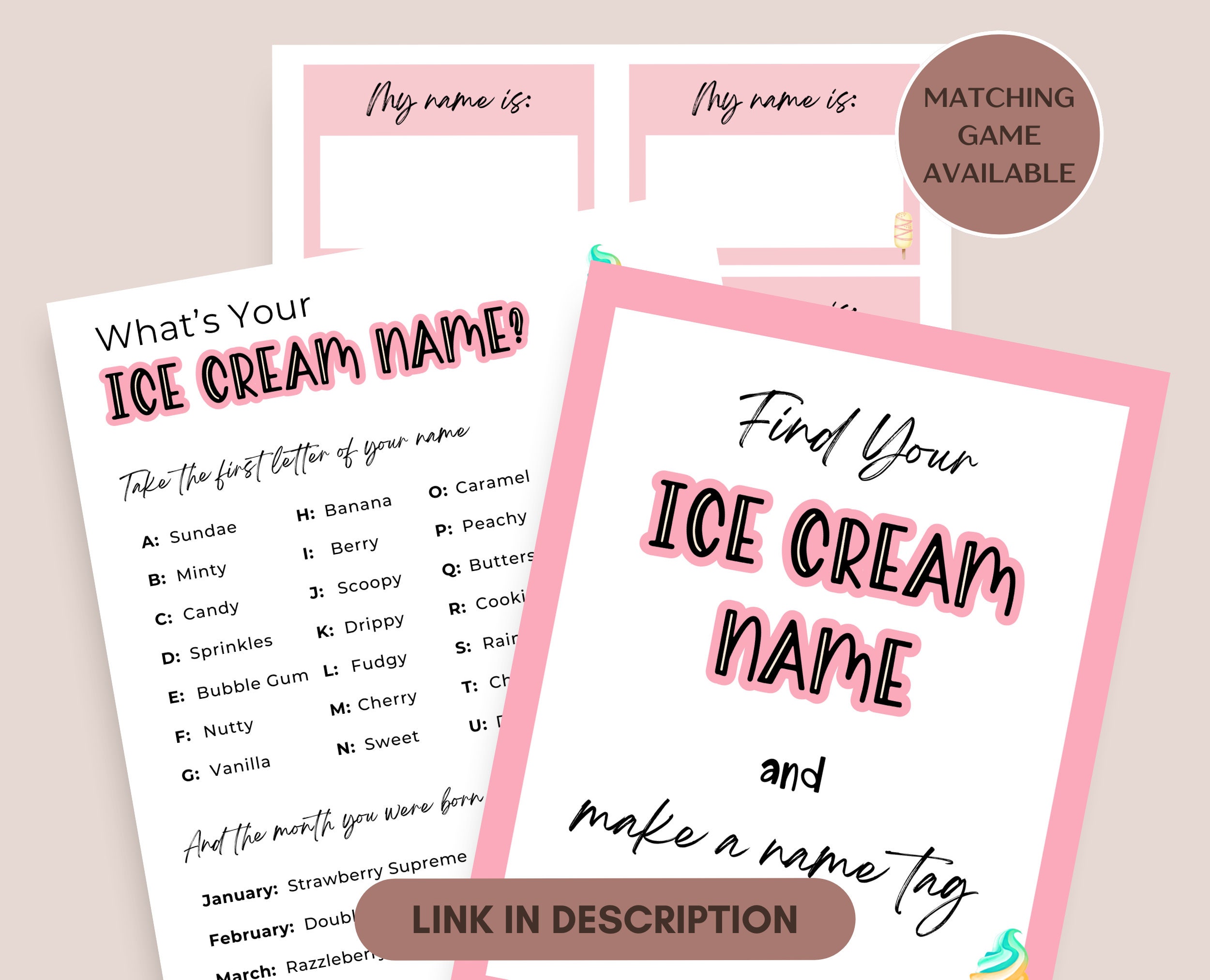 Ice Cream Social Sign up Sheet, Office Potluck Party Printable, Ice ...