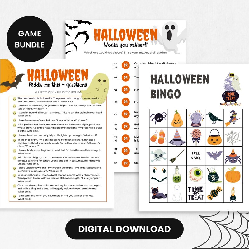 Halloween Bingo - Etsy
