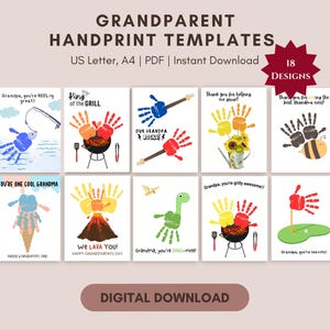 Grandparents Day Handprint Craft - Etsy