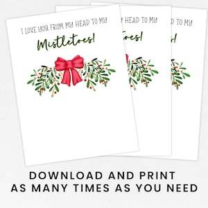 Mistletoes Christmas Footprint Craft Template, Xmas Toddler Footprint ...