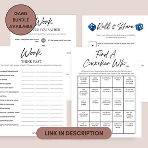 Coworker Bingo, Work Bingo, Office Bingo Printable, Bingo Game for ...