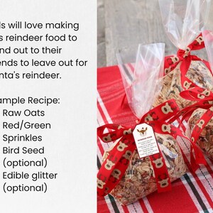 Reindeer Food Tags, Printable Magical Reindeer Tags, Christmas Eve ...