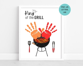 Father's Day Handprint Craft - Etsy