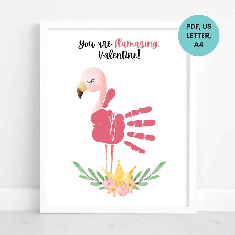 Flamingo Valentines - Etsy