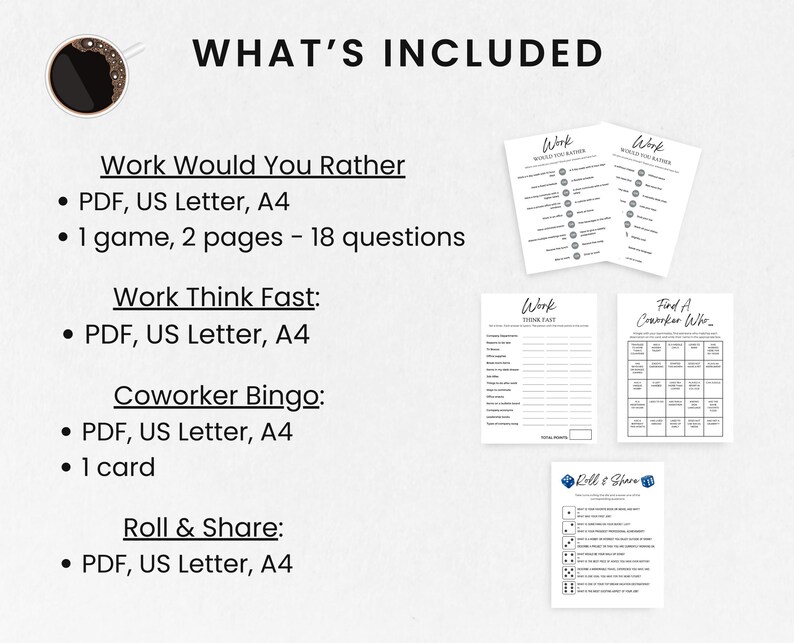 Icebreaker Game Bundle, Printable Team Building Games, Group Activities ...