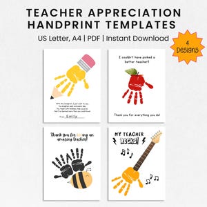 Teacher Appreciation Handprint Art, Handprint Craft, Teacher Handprint ...