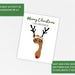 Christmas Footprint Craft Template, Christmas Craft, Reindeer Footprint ...