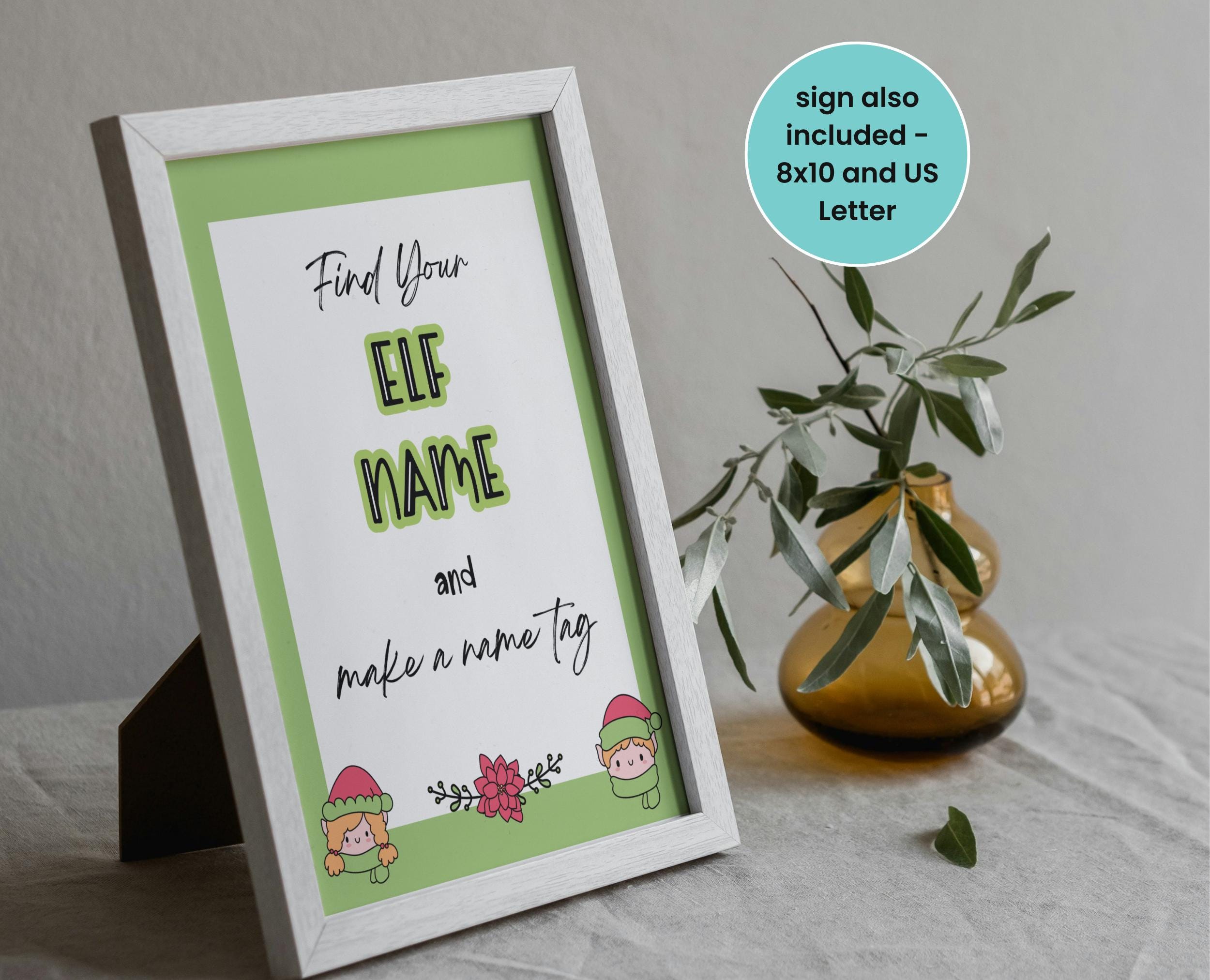 What's Your Elf Name Game, Christmas Name Game Activity, Christmas Day ...