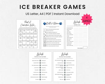 Editable Icebreaker Game Bundle, Team Building Games, Group Activities ...