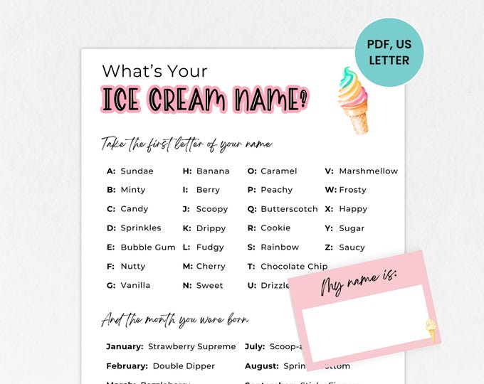 Ice Cream Social Sign up Sheet, Office Potluck Party Printable, Ice ...