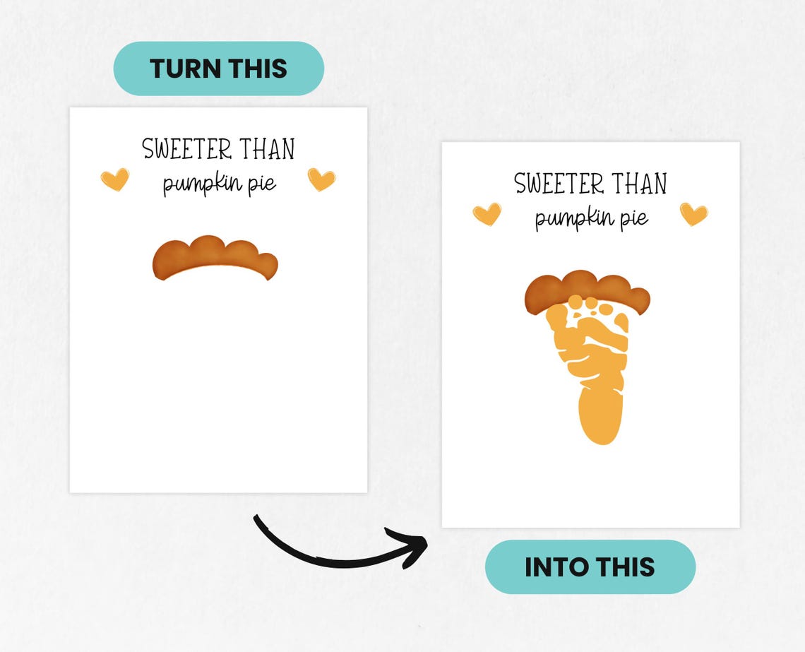 Pie Footprint Template, Sweeter Than Pie Footprint Craft, Fall Toddler ...